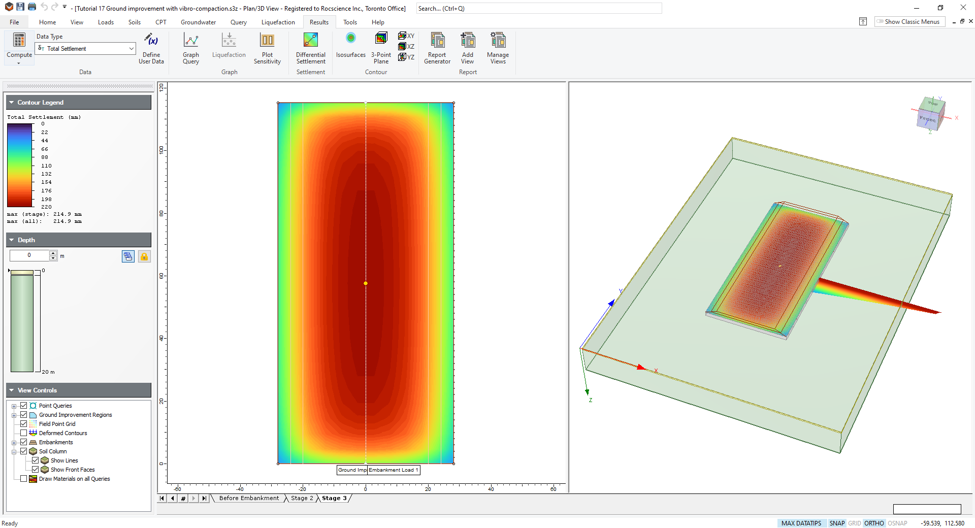 Settle3 Tutorials | 17 - Ground Improvement - Pt 1: Vibro-Compaction